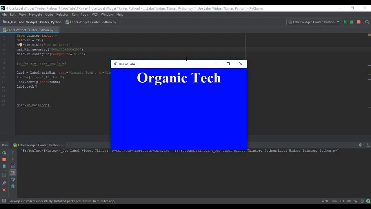 Complete Python Videos Tkinter And Many More Youtube