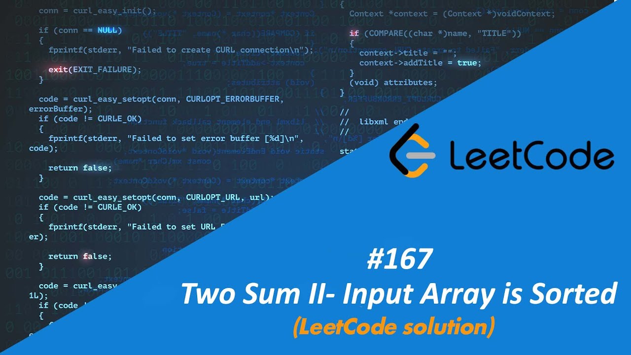 Two Sum Ii Input Array Is Sorted Leetcode Solution Question No