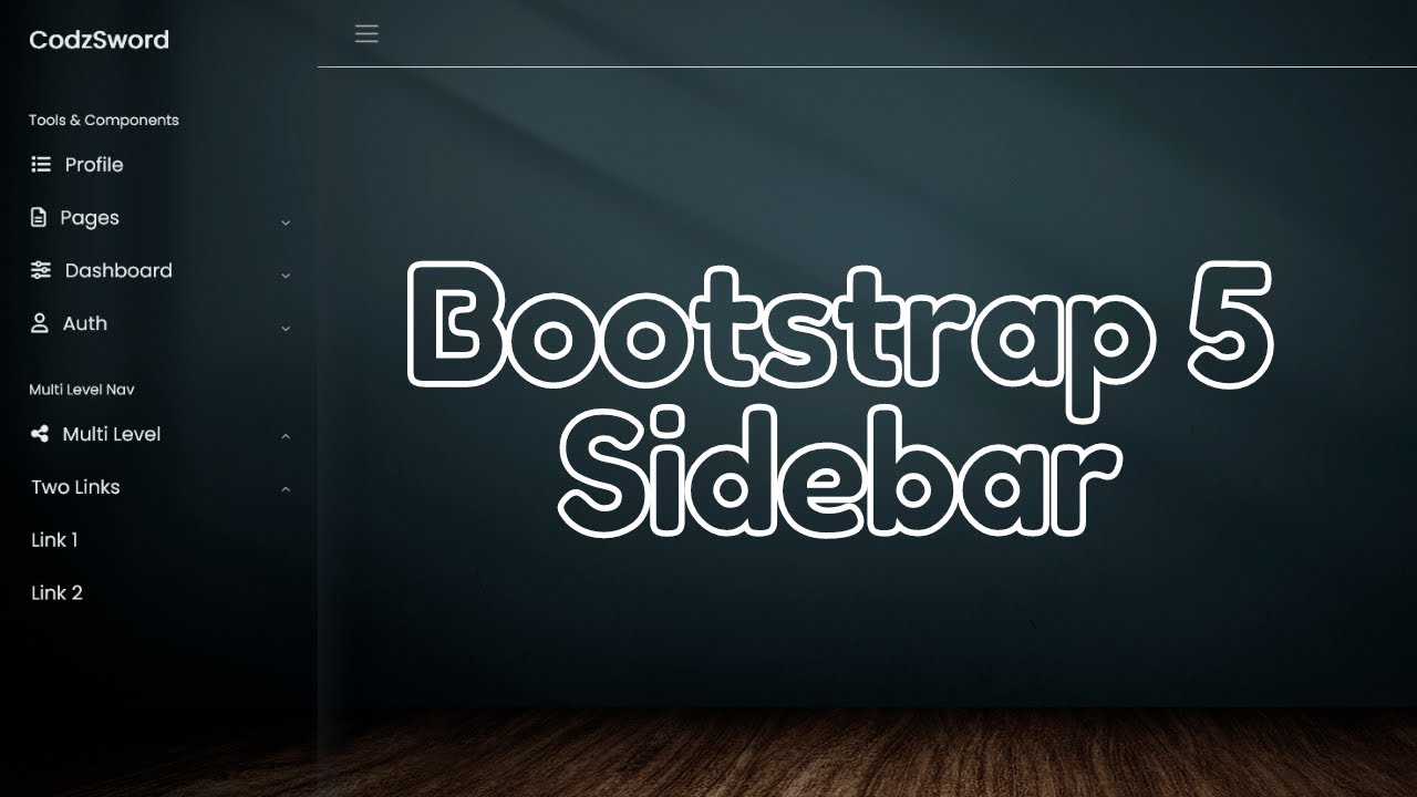 Bootstrap 5 Sidebar Sidebar Bootstrap 5 Responsive Left Vertical