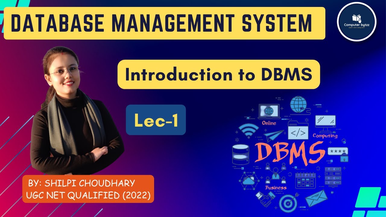 Dbms Lec 1 Introduction To Dbms Database Management System What