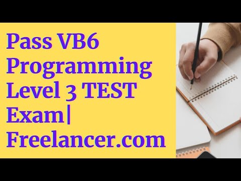 Pass Vb6 Programming Level 3 Freelancer Exam Answers Youtube