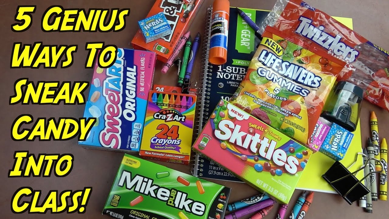 5 Genius Ways To Sneak Candy Into Class Without Getting Caught School