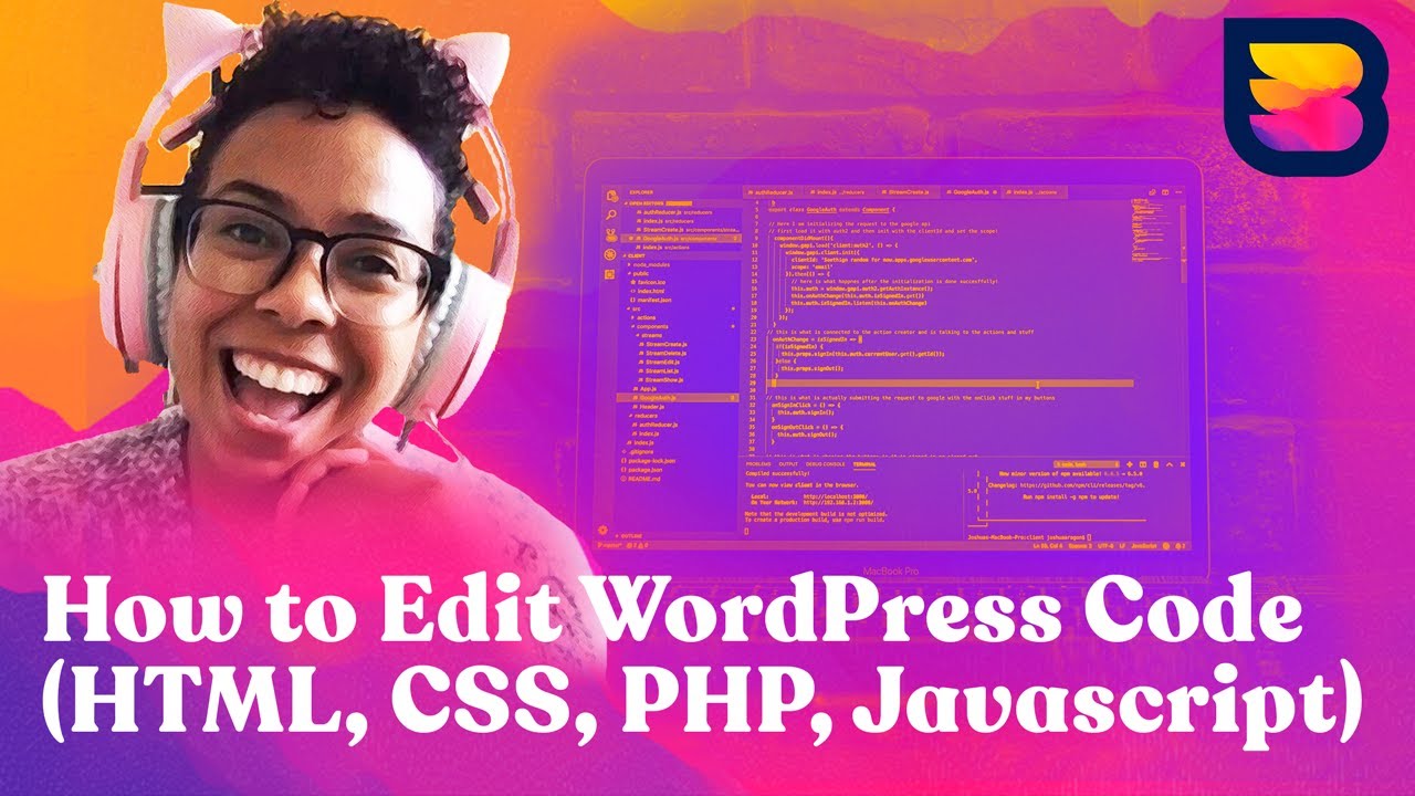 How To Edit Wordpress Code Html Css Php Javascript Youtube