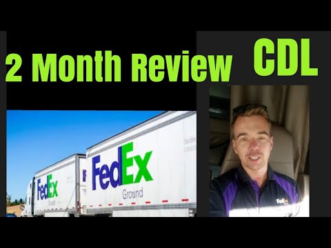 2 Month Review Fedex Ground Cdl Team Driving Hauling Doubles Youtube