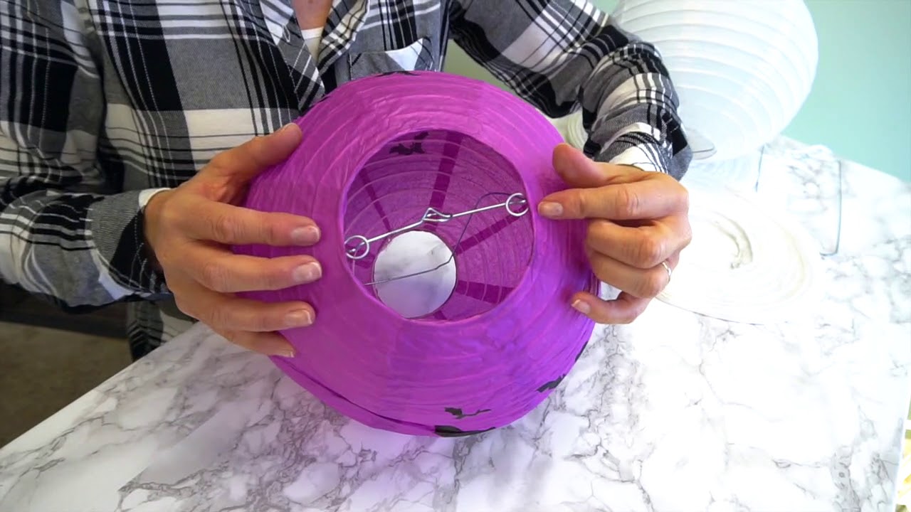 How To Assemble A Paper Lantern Youtube