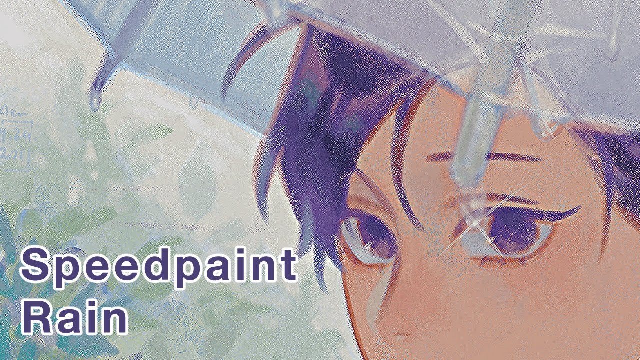 Clipstudio Speedpaint Rain Youtube