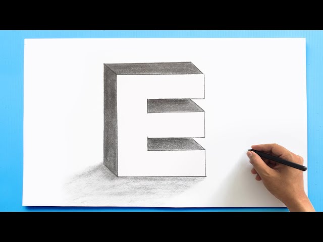 3d Letter Drawing E Videos For Kids