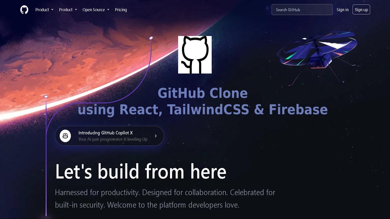 Creating Github Clone Using Reactjs Tailwindcss And Firebase Part 1