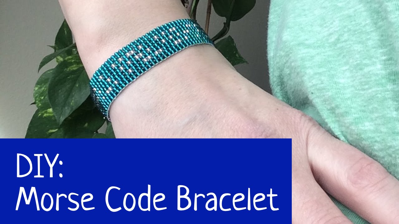 Diy Morse Code Bead Loom Bracelet Youtube