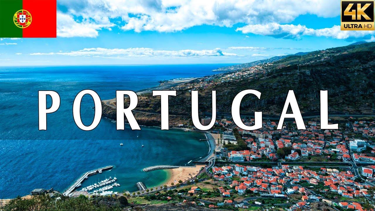 Volando Sobre Portugal 4k Increíble Paisaje Natural Hermoso Con