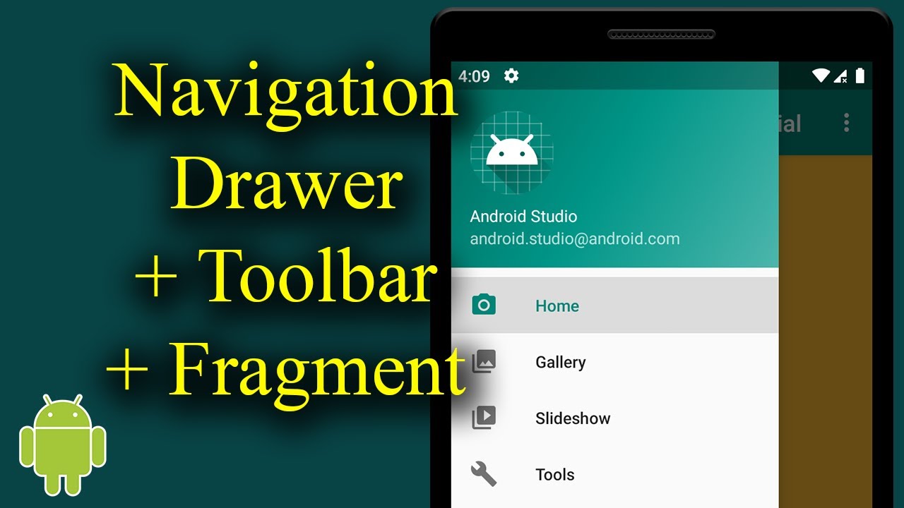 Navigation Drawer Toolbar Fragment Trong Android Android