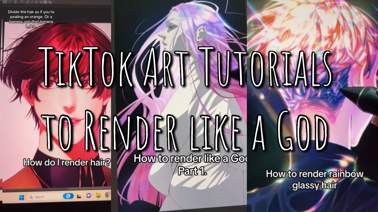 Tiktok Art Tutorials That Will Help You To Render Like A God Youtube