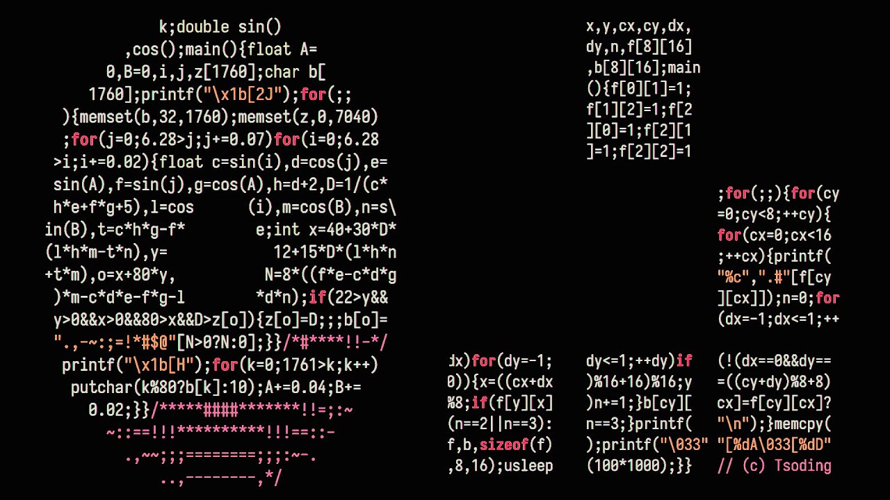 Why Do C Programmers Always Obfuscate Their Code Youtube