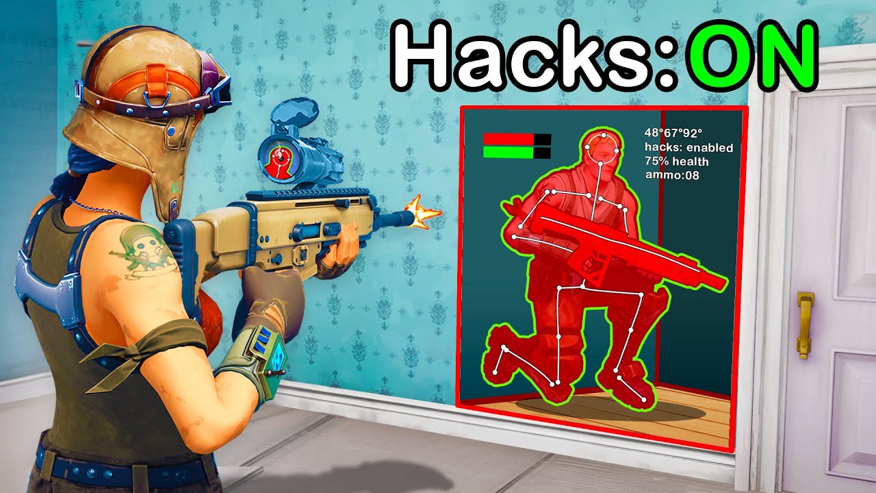 Using Wall Hacks In Fortnite Battle Royale Youtube