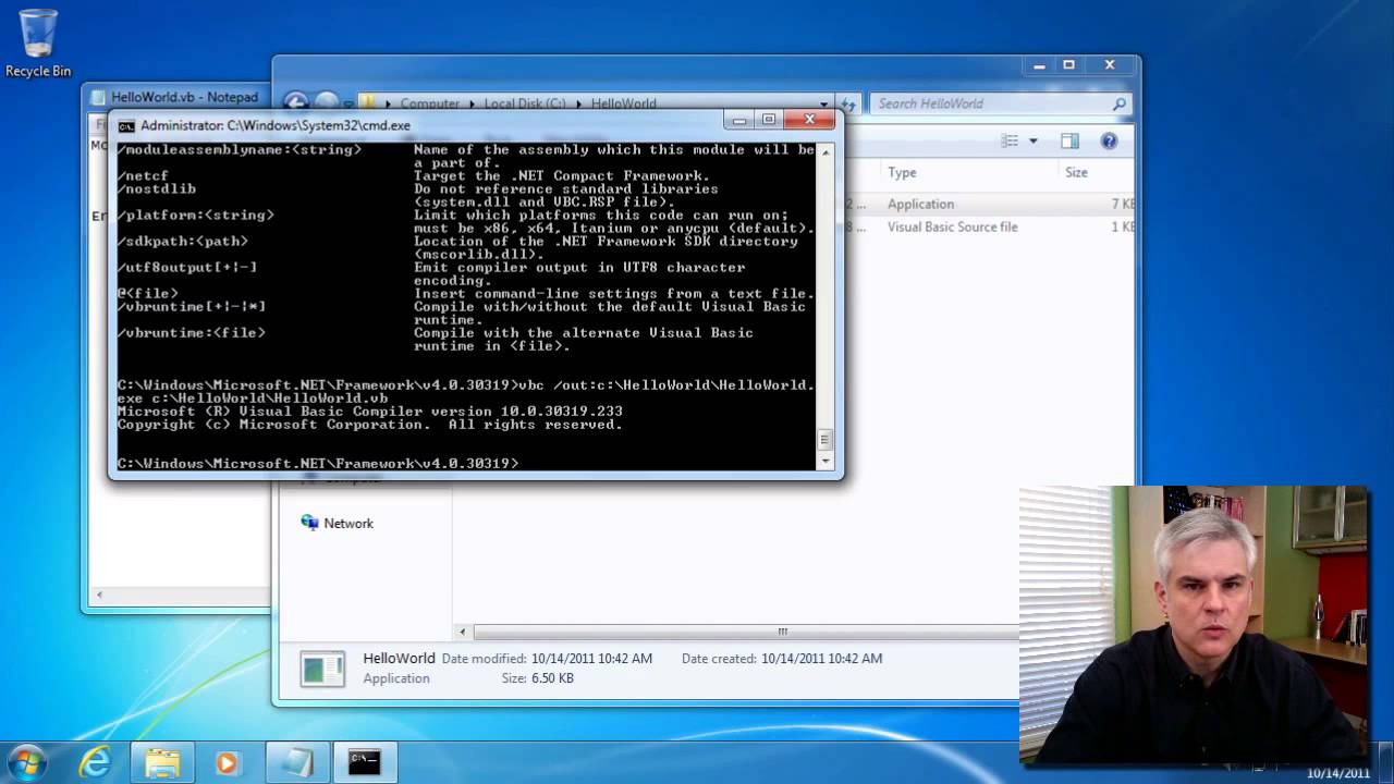 Creating Your First Visual Basic Program 02 Youtube