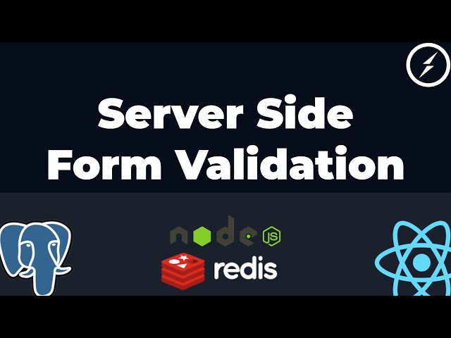 Node Js Server Side Form Validation On Submit Example