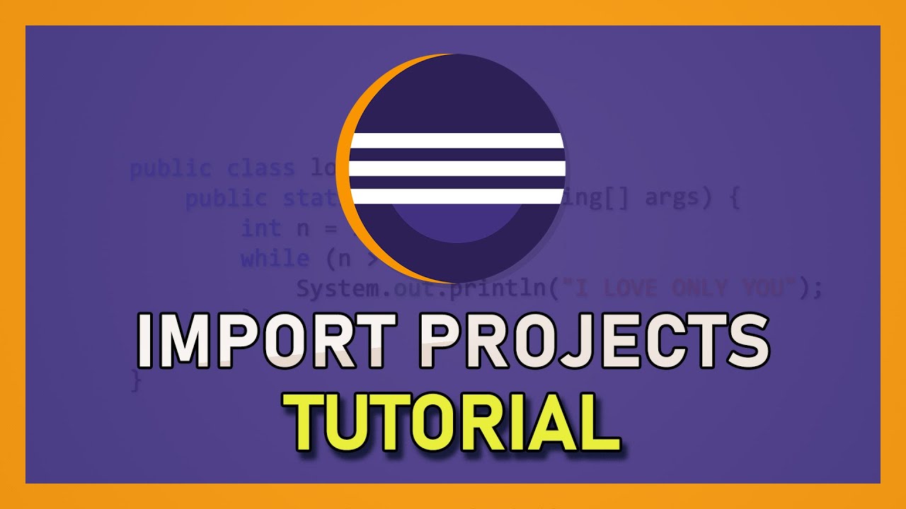 Eclipse How To Import Projects Youtube