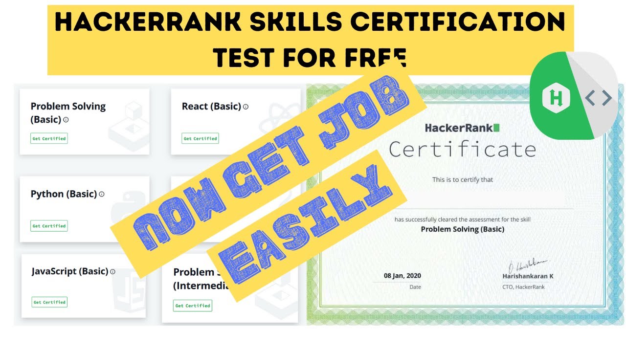 Hackerrank Skills Certification Test For Free Now Become Hackerrank