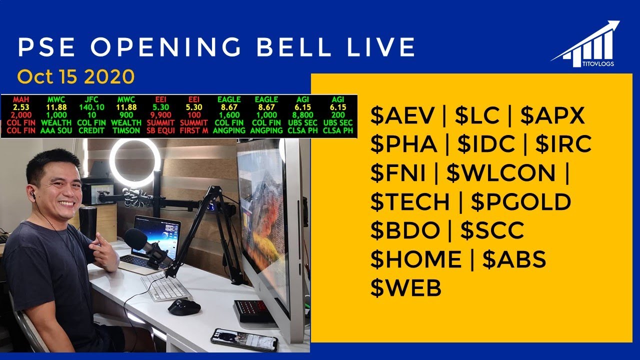 Pse Opening Bell Live Oct 15 2020 Youtube