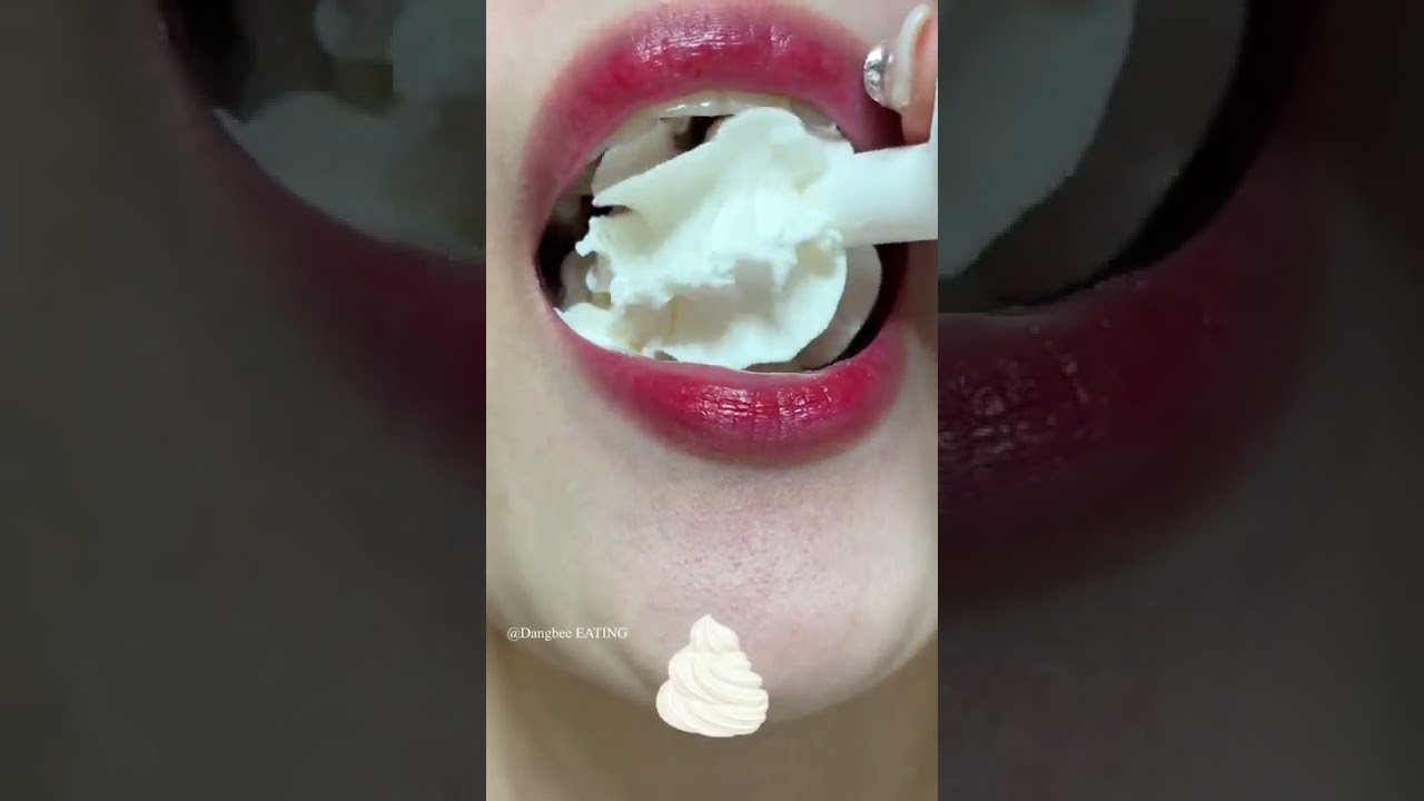 Asmr Only Whipped Cream Mukbang Eating Sounds Youtube