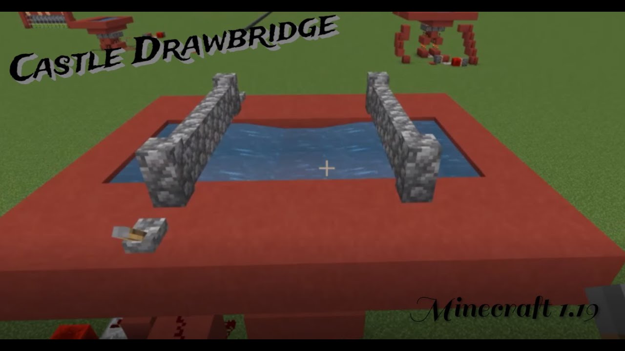 Minecraft Bedrock 1 19 Castle Redstone Drawbridge Youtube