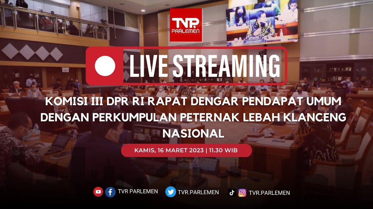 Komisi Iii Dpr Ri Tvr Parlemen