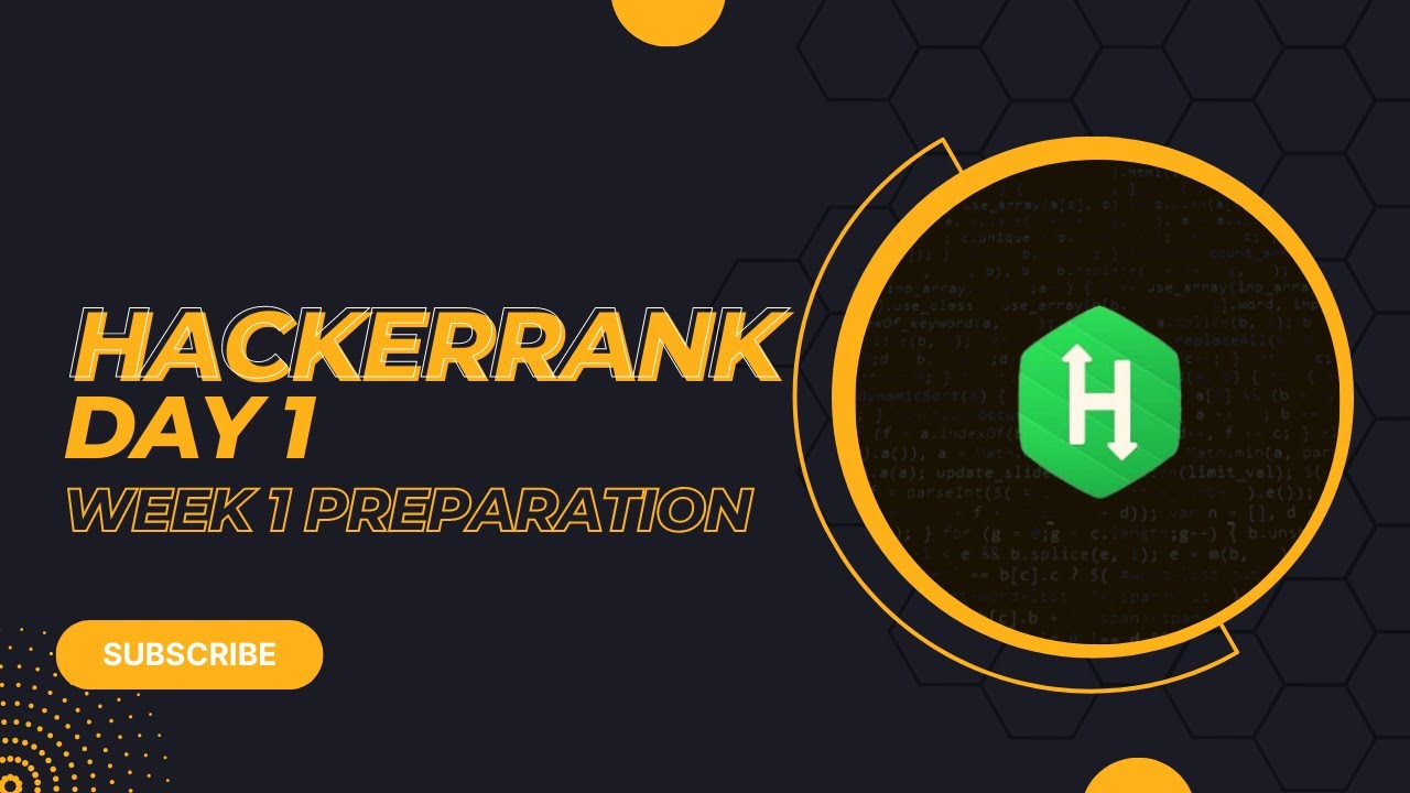 Hackerrank Algorithm Solution Day 1 Youtube