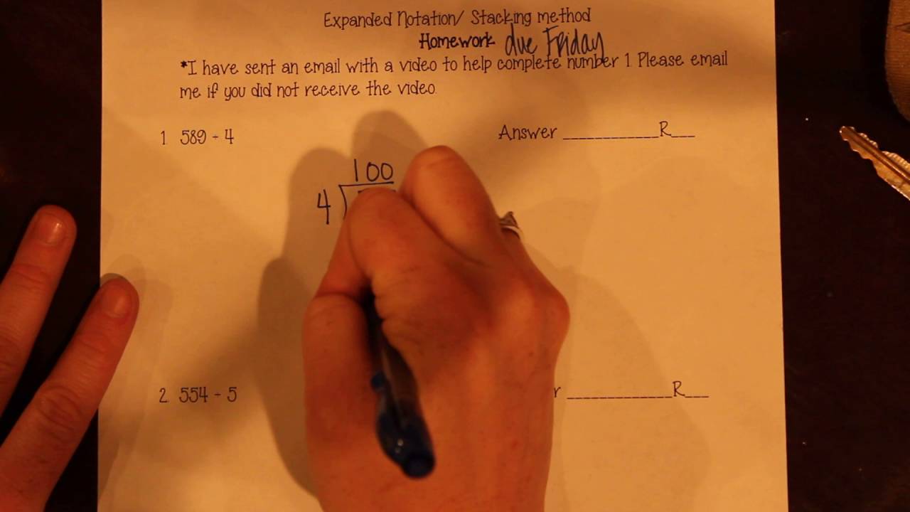 Division Stacking Method Youtube