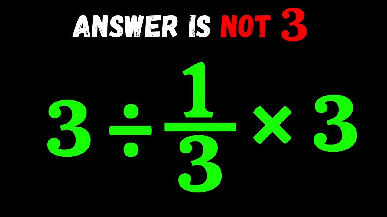 This Simple Math Mistake Fool Everyone Youtube