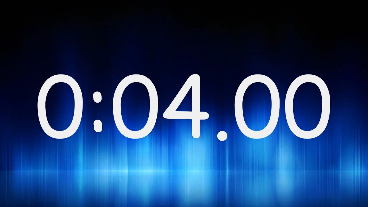 4 Second Timer Countdown From 4 To 0 Youtube