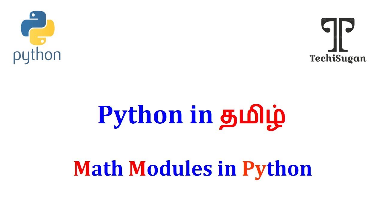32 Python Tutorial For Beginners Math Module In Python Tamil
