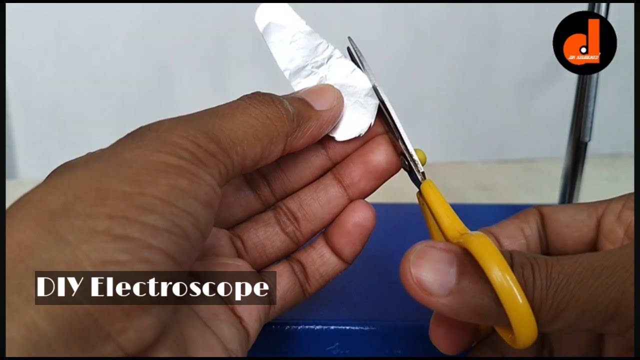 How To Make Simple Electroscope Diy Electroscope Gold Leaf