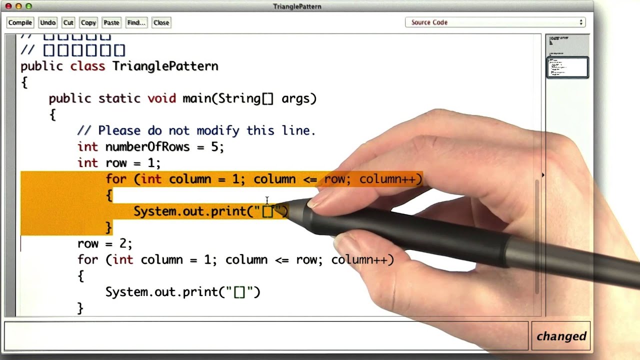 Triangle Pattern Intro To Java Programming Youtube