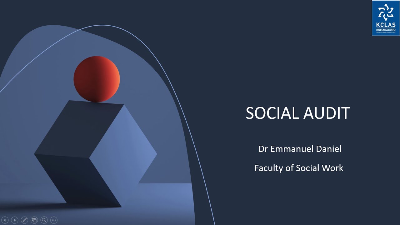 Social Audit Dr Emmanuel Daniel Youtube