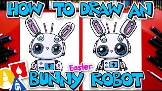 How To Draw A Big Easter Bunny Portrait Videos For Kids
