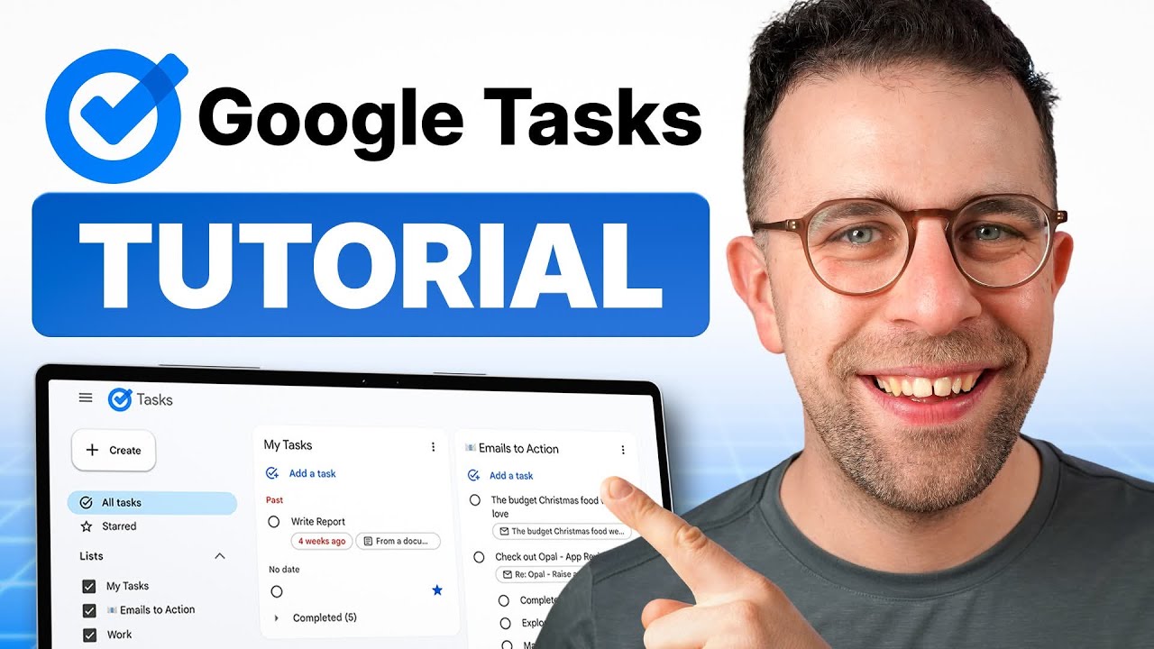 Google Tasks Tutorial 2025 Youtube