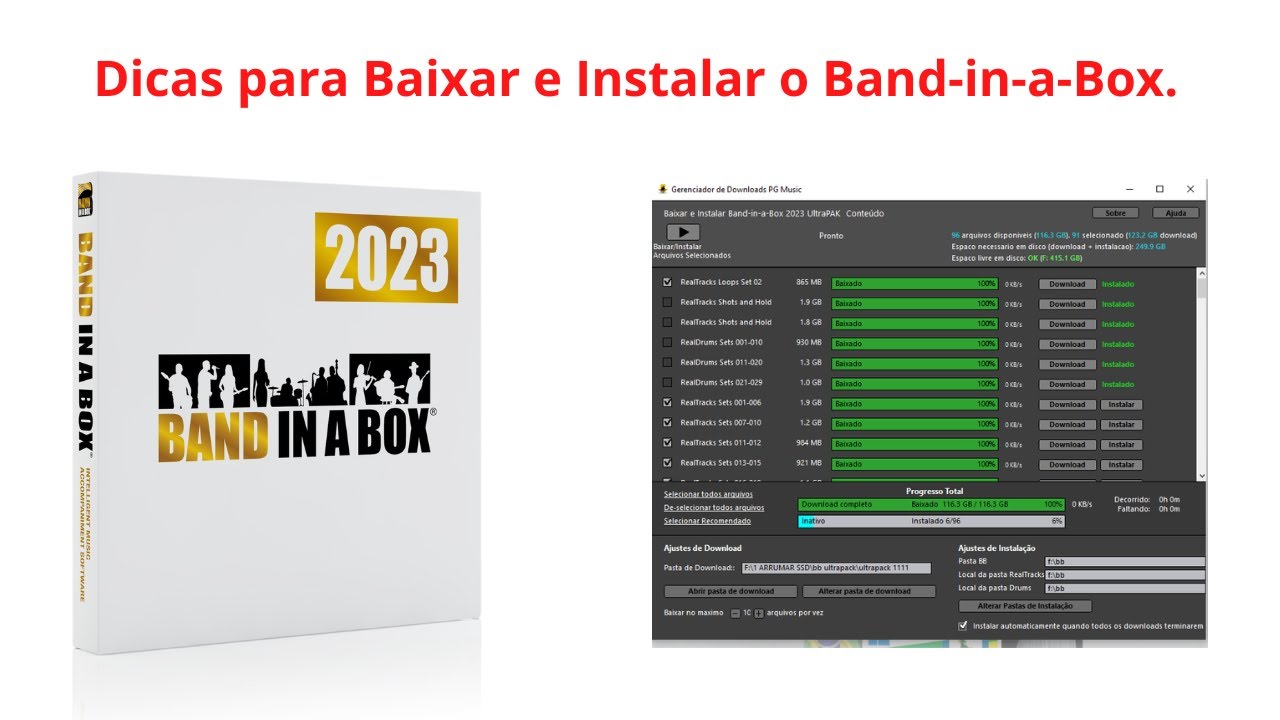 Como Instalar O Band In A Box Youtube