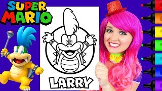 Coloring Bowser Koopalings Super Mario Coloring Pages Bowser Jr Lemmy