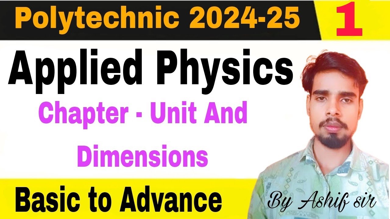 Chapter Introduction Lecture 01 Applied Physics Youtube