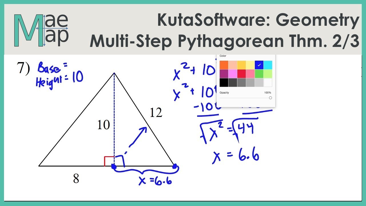 Pythagorean Theorem Step By Step Pythagorean Theorem