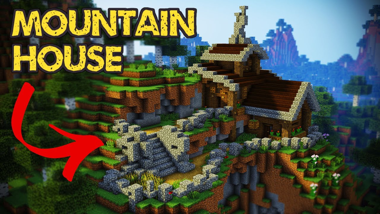 Minecraft Mountain House Tutorial Minecraft House Youtube