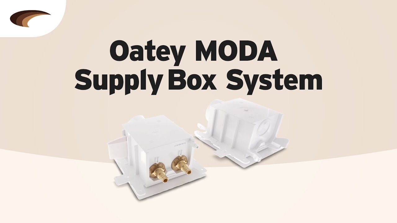 Oatey Moda Supply Box System Youtube
