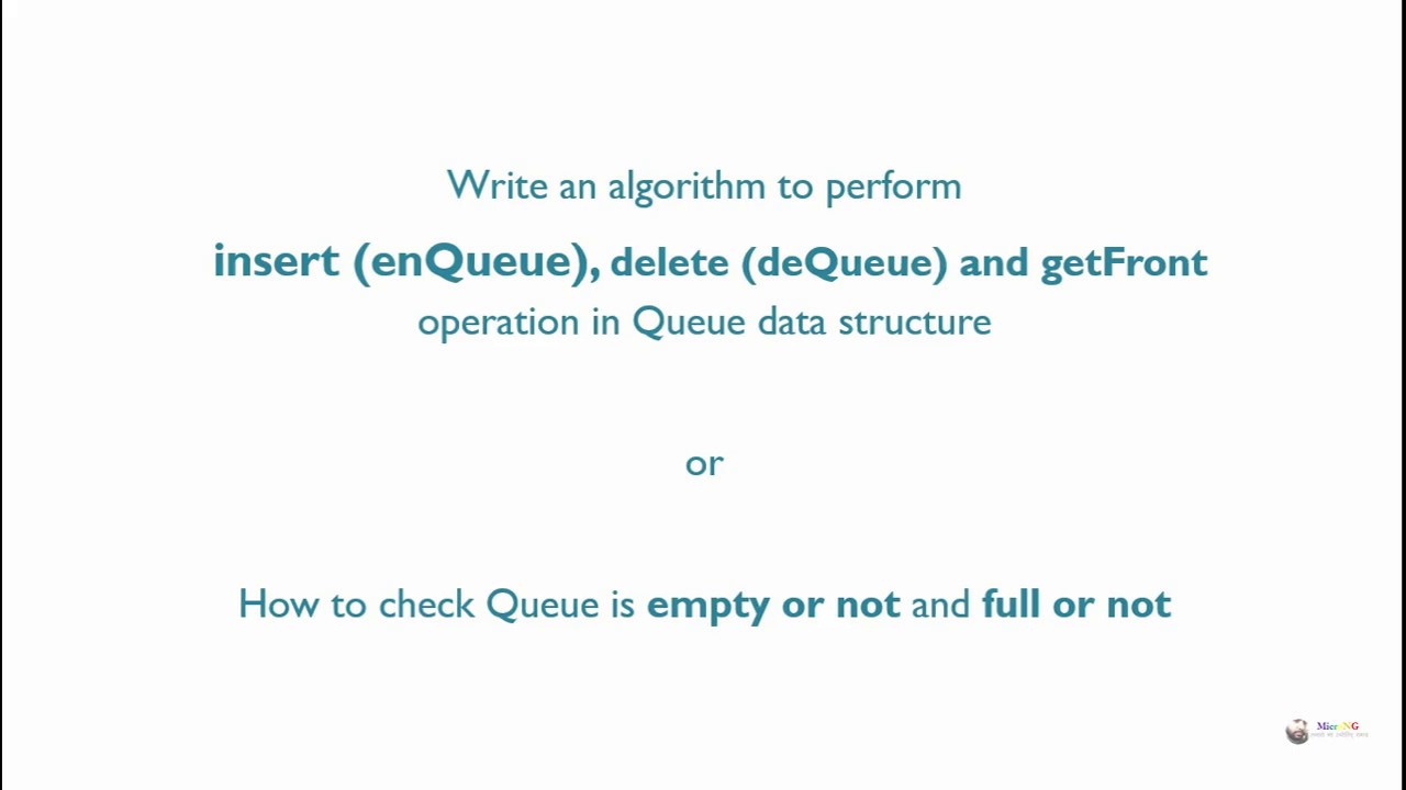 Queue Algorithm Youtube