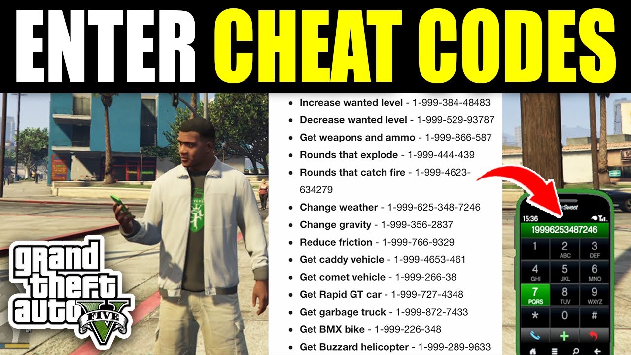 How To Enter Cheat Codes On Gta 5 Ps4 Ps5 Xbox Pc Youtube