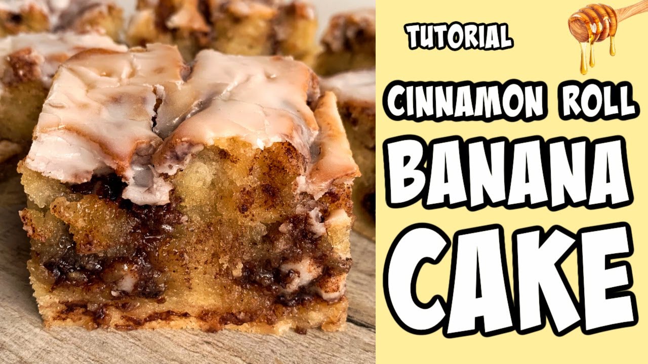 Cinnamon Roll Banana Cake Recipe Tutorial Shorts Love To Eat Blog
