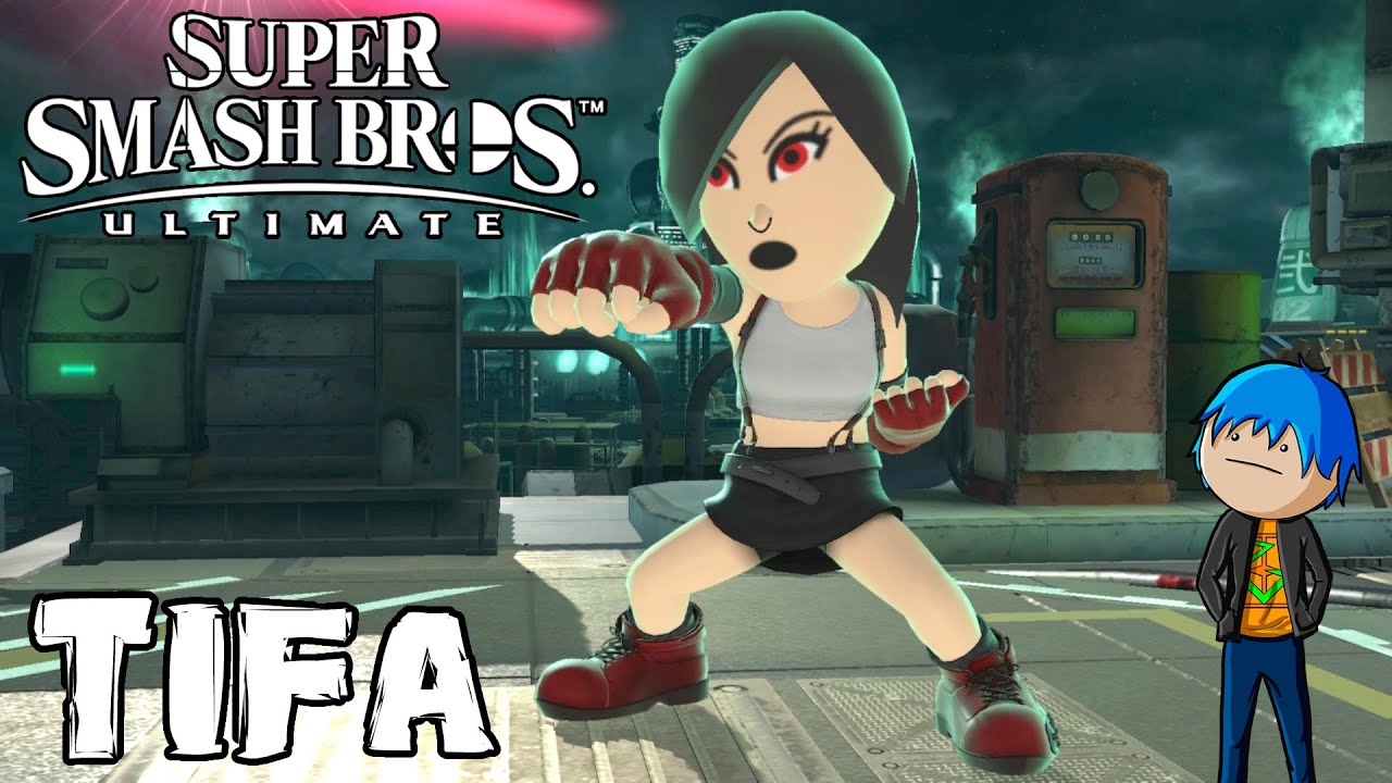 Super Smash Bros Ultimate Tifa Gameplay Mii Outfit Youtube