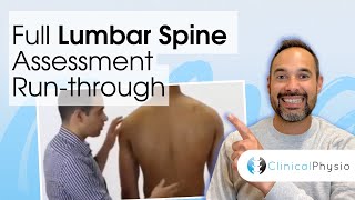 Lumbar Spine Full Assessment Run Through Clinical Physio Doovi