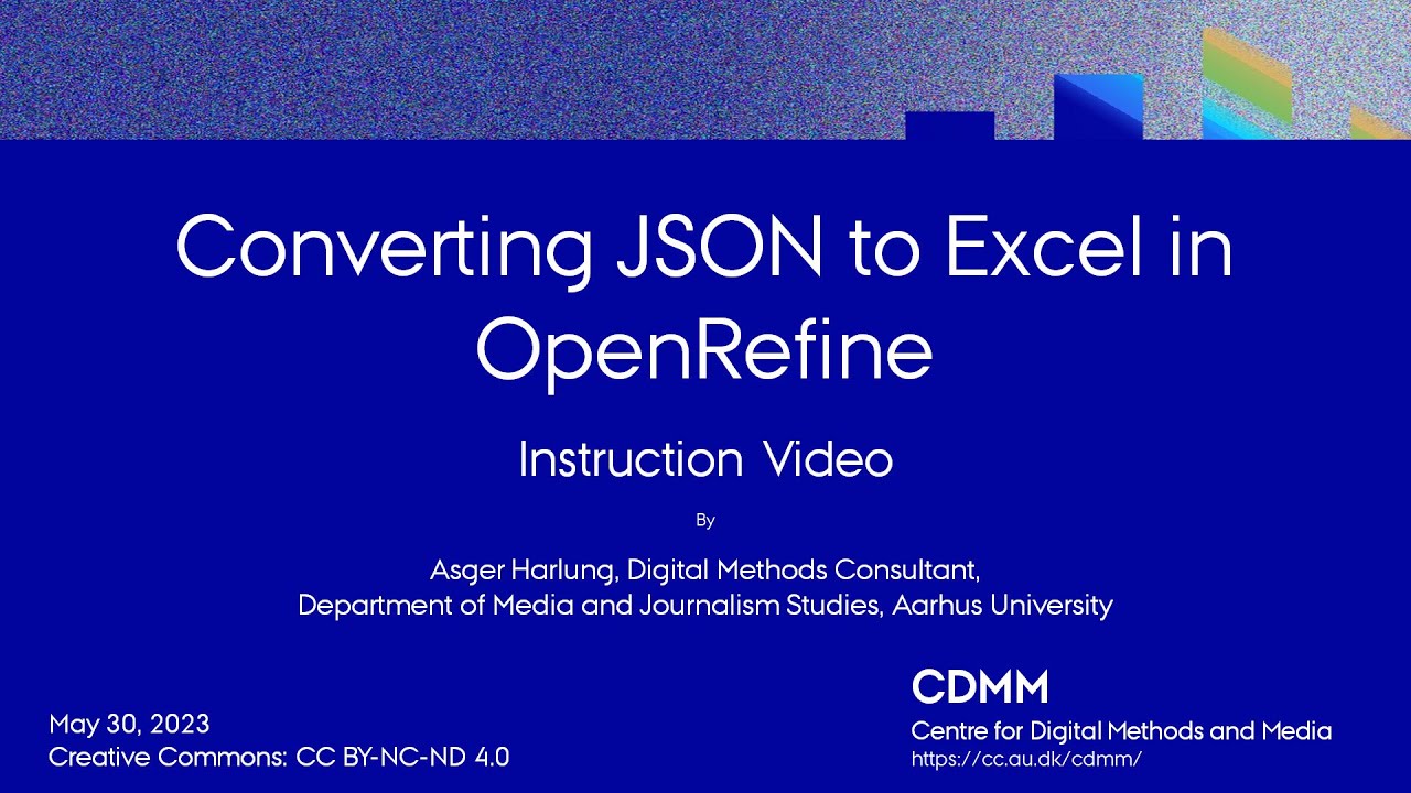 Converting Json To Excel In Openrefine Youtube
