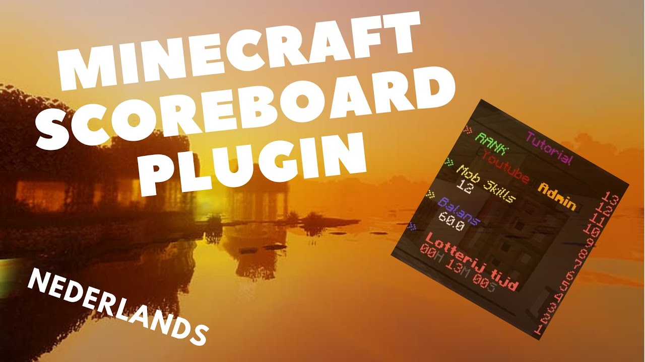 Simplescore Minecraft Plugin Tutorial Nederlands Youtube