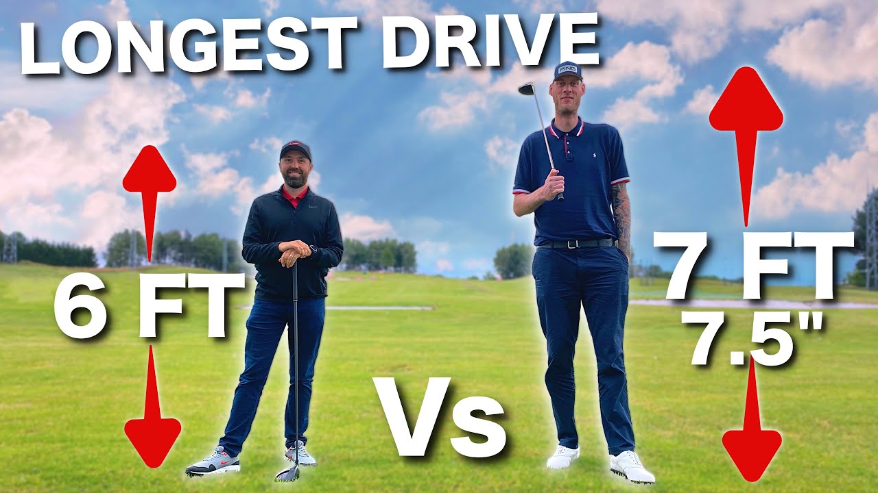 7ft 7 350lbs Golfer Hits It Miles Long Drive Challenge Youtube
